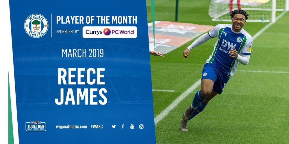 Wigan Athletic FC - REECE JAMES NAMED CURRYS PC WORLD WIGAN PLAYER OF ...